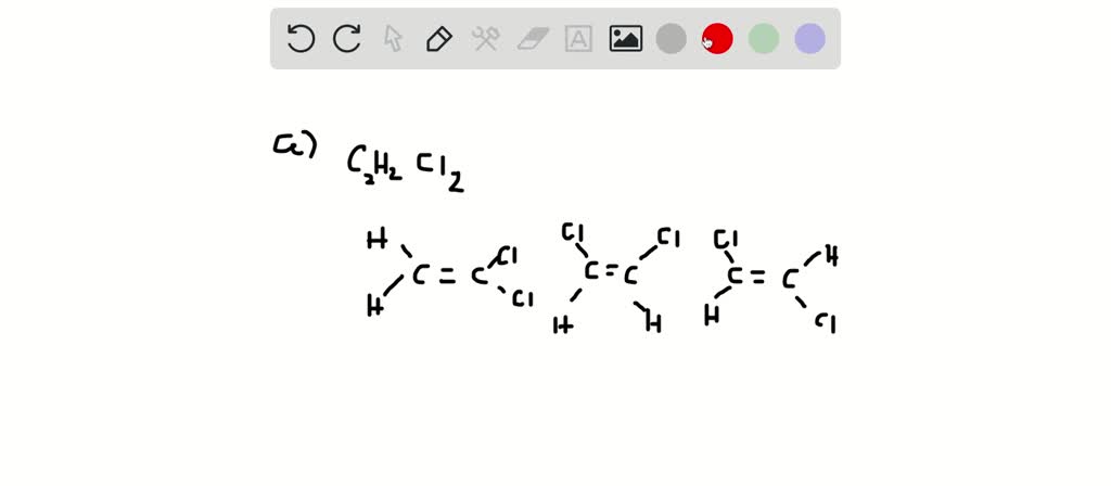 SOLVED:Dichloroethylene \left(\mathrm{C}_{2} \mathrm{H}_{2} \mathrm{Cl ...