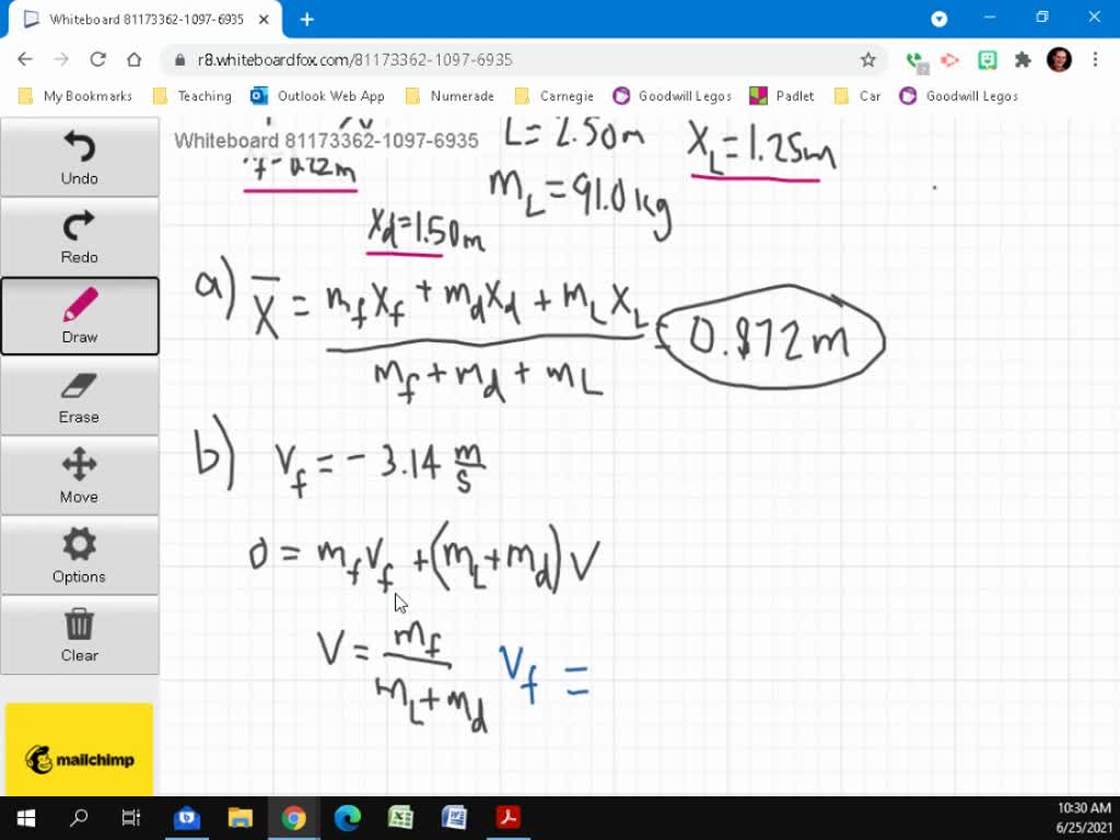 SOLVED:A uniform log of length 2.50 m has a mass of 91.0 kg and is ...