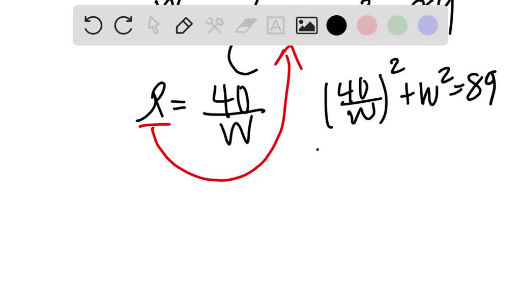 SOLVED:A right triangle with a hypotenuse of \sqrt{89} has an area of ...