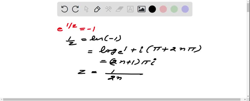 ⏩SOLVED:Find all values of z satisfying the given equation. e^1 /… | Numerade