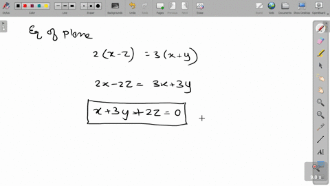 SOLVED:Find a normal vector to the plane. 2(x-z)=3(x+y)
