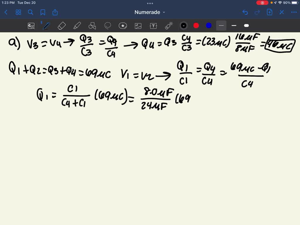 Suponga que en el problema 32 (figura 24-25), C1=C3= 8.0 μF, C2=C4=16 ...