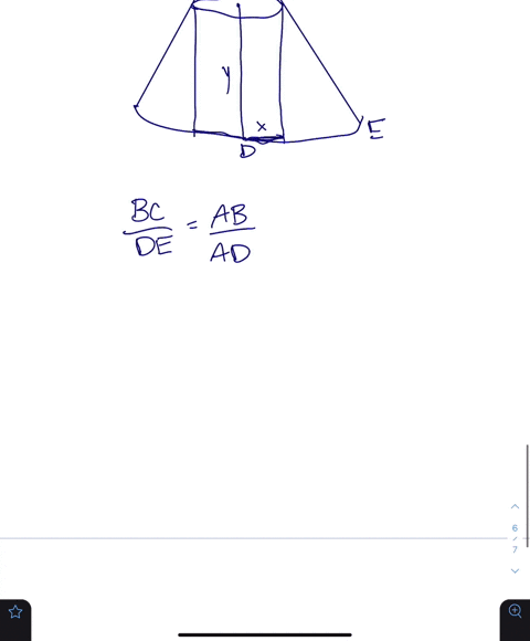 SOLVED: A right circular cylinder is inscribed in a cone with height h and base radius r . Find ...