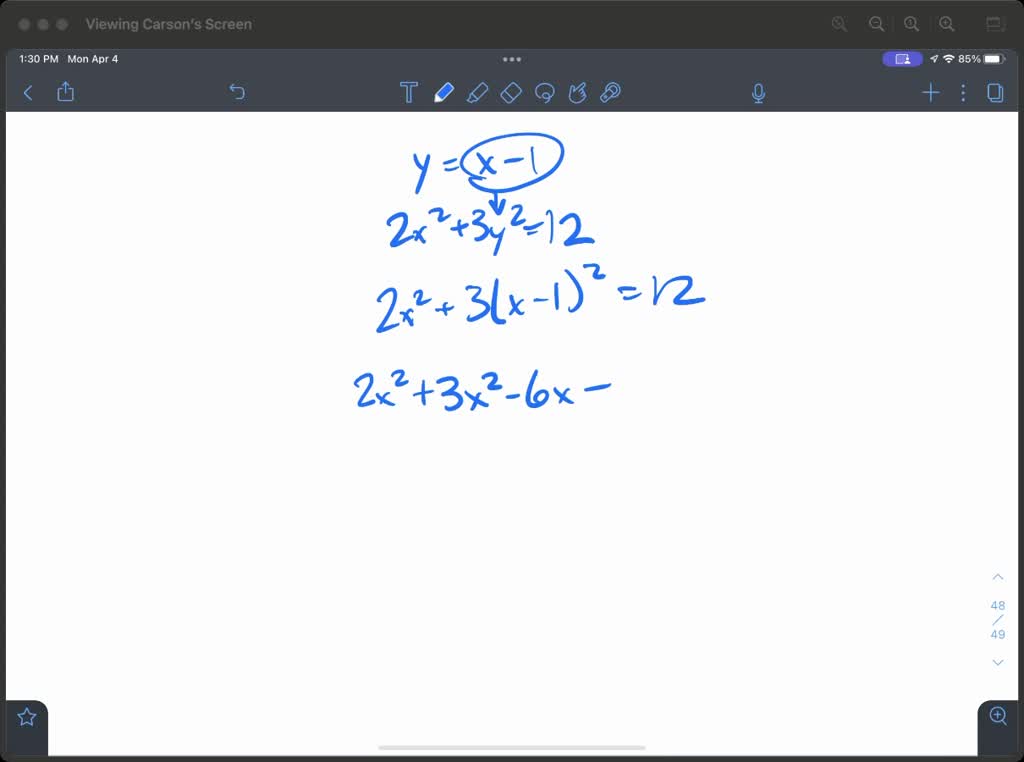 SOLVED:plot the graphs of both equations on the same coordinate plane. Find and label the points ...