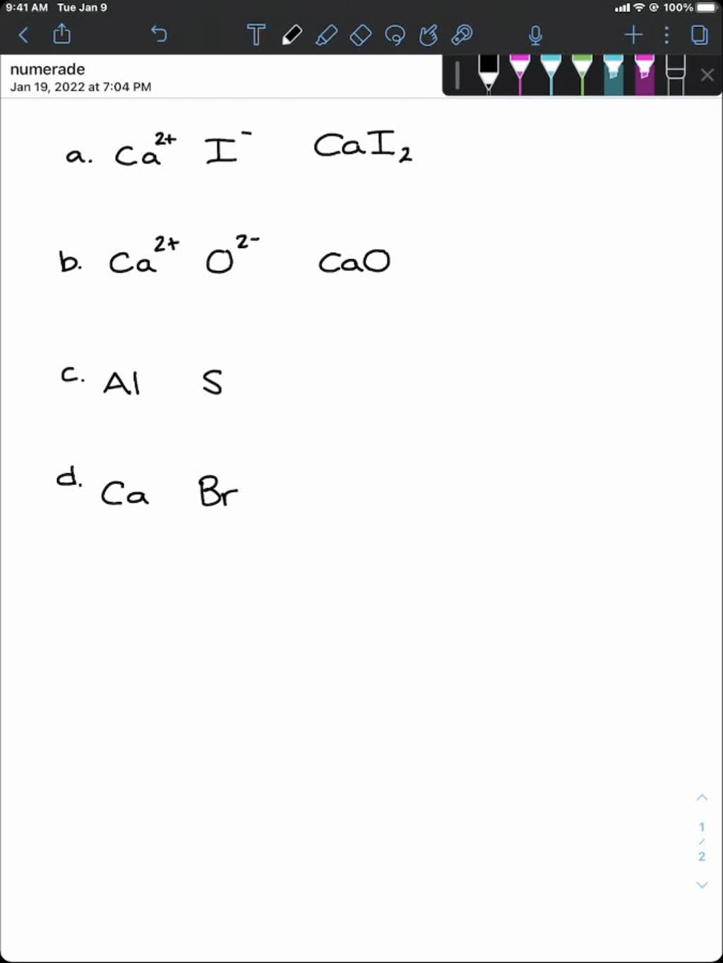 SOLVED:Predict the formula of the ionic compound formed by each of the ...