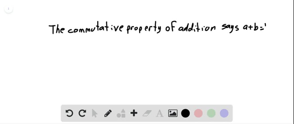 SOLVED:Reading and Writing complete sentences. What are the commutative ...