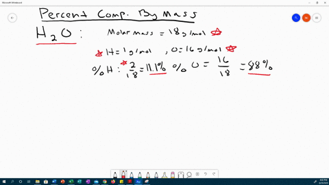 SOLVED:Describe how the knowledge of the percent composition by mass of ...