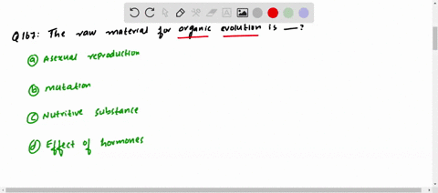SOLVED:The raw material for organic evolution is (a) Asexual ...
