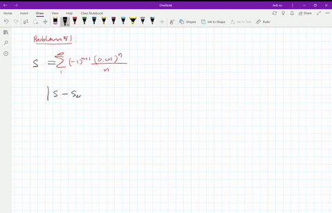 SOLVED:The number ln2 may be calculated from the series ln2=1-(1)/(2 ...