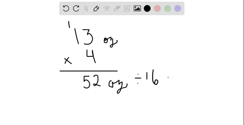 SOLVED Multiply 4 times 13 text Oz 