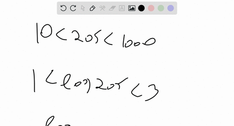 SOLVED:(a) Calculate log2, log20, log200 and log2000 and describe the ...