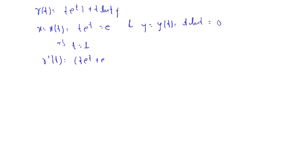 SOLVED:A certain vector function has the properties that its graph is a ...