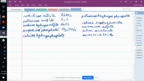 SOLVED:Write the formulas for the following compounds: (a) rubidium ...