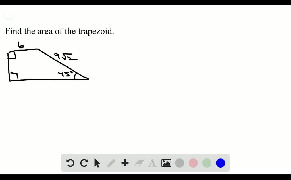 SOLVED:In Exercises 10-18, find the area of each trapezoid. GRAPH