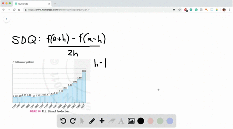 SOLVED:In Exercises 65-71, estimate derivatives using the symmetric ...
