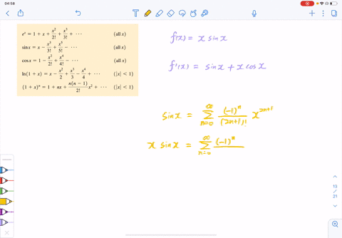 SOLVED:Differentiate the power series expansion of \sin x and show that ...