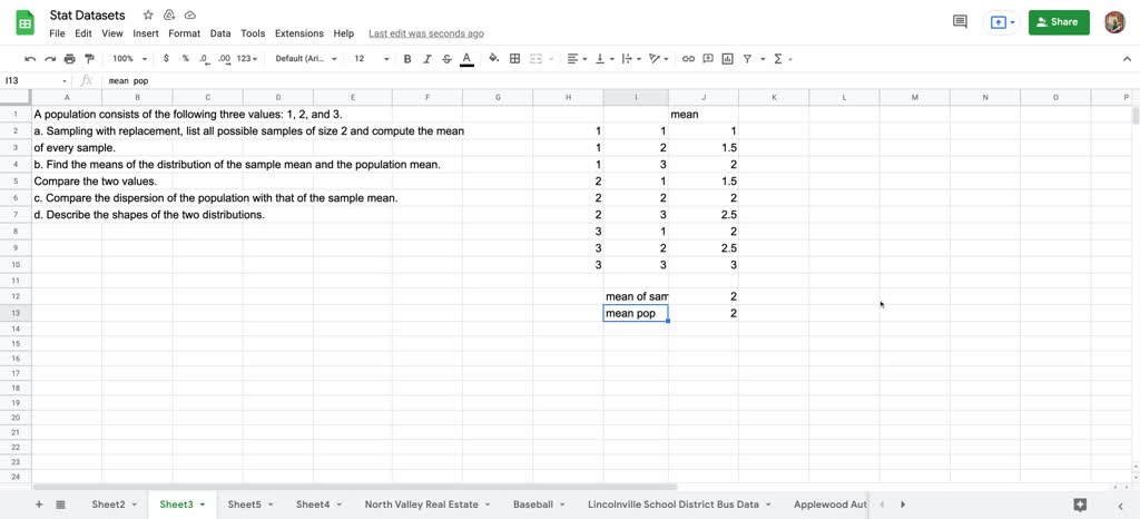 SOLVED:A population consists of the following three values: 1,2, and 3 ...