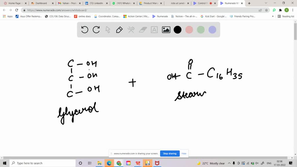 SOLVED:Write the formula of the triester formed from glycerol and ...