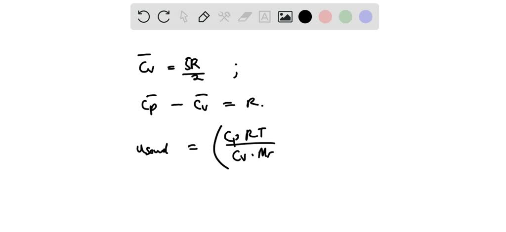 SOLVED:The speed of sound, cs, in a gas of molar mass M is related to ...