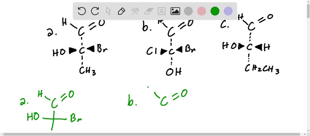 SOLVED:Draw the Fischer projection for each of the following wedge–dash ...