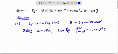 ⏩SOLVED:A beam of plane polarized electromagnetic radiation of… | Numerade