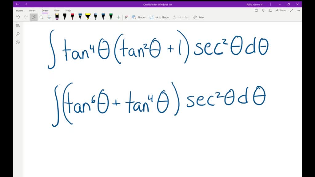 SOLVED:Evaluate the integral. ∫tan^4 θsec^4 θd θ