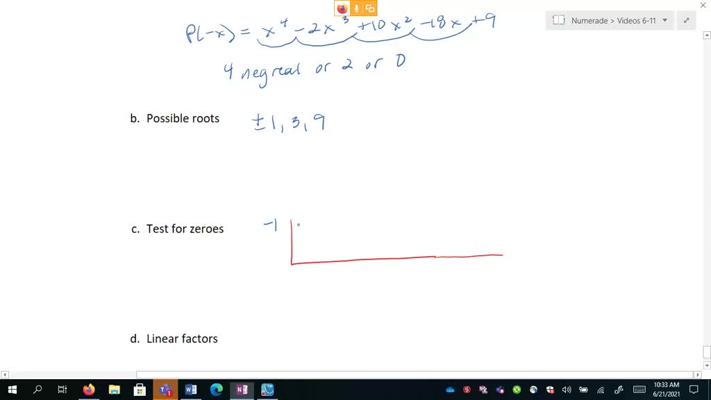 SOLVED:For each polynomial (a) use Descartes' rule of signs to ...