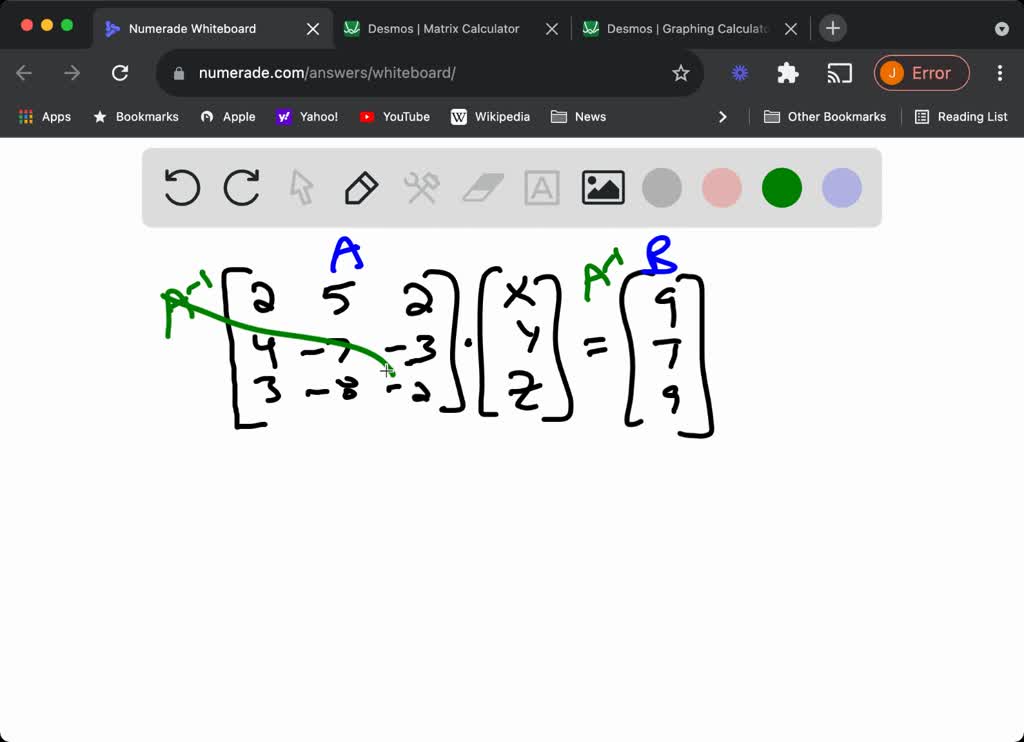 Solve each system using the inverse of the coefficient matrix. For Exercises 49-54, the inverses ...