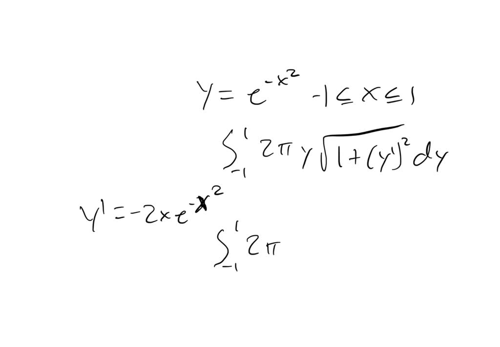 SOLVED:Set up an integral for the area of the surface obtained by ...