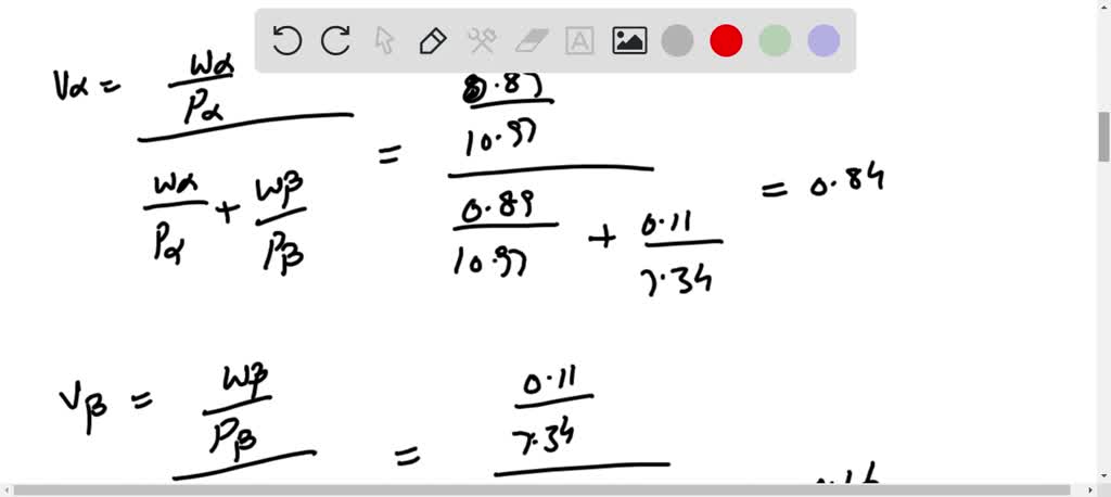 SOLVED:Determine the relative amounts (in terms of volume fractions) of the phases for the ...