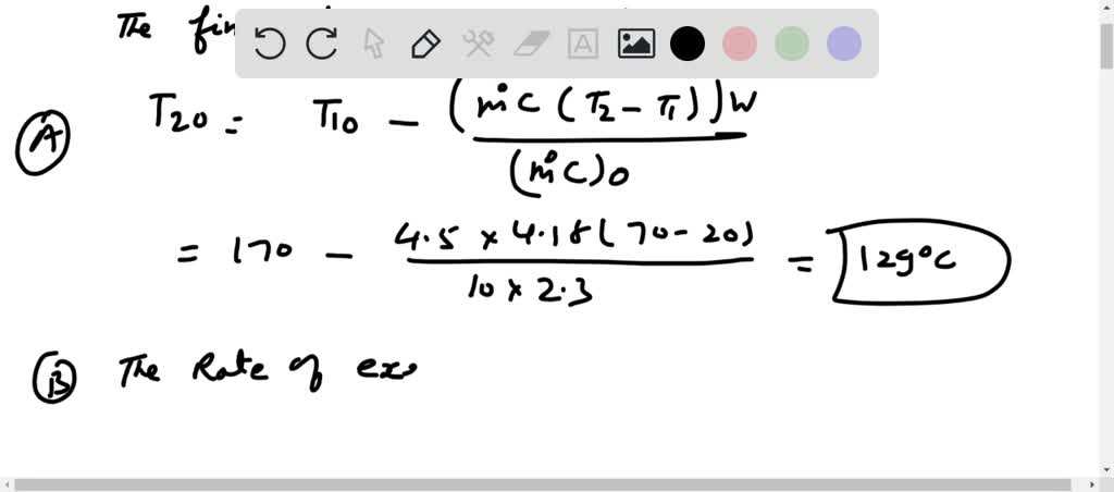 SOLVED:A one-shell and two-tube-type heat exchanger has an overall heat ...
