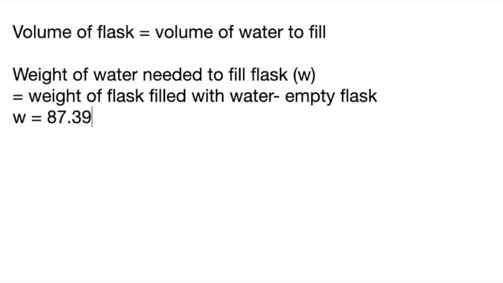 How Do We Determine The Volume Of The Erlenmeyer Flas SolvedLib How Do We Determine The Volume Of The Erlenmeyer Flas SolvedLib
