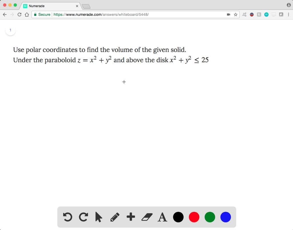Ex 3 Use Polar Coordinates To Find The Volume Of Th SolvedLib