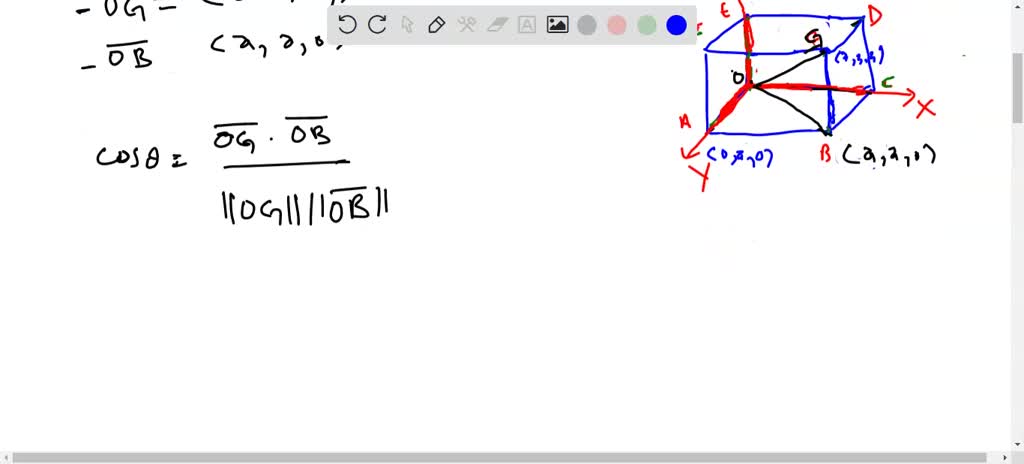 ⏩SOLVED:For the unit cube in Fig. 50-14, find (a) the angle between ...