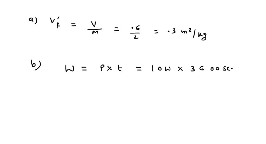 SOLVED:A closed, rigid tank fitted with a paddle wheel contains 2 kg of ...
