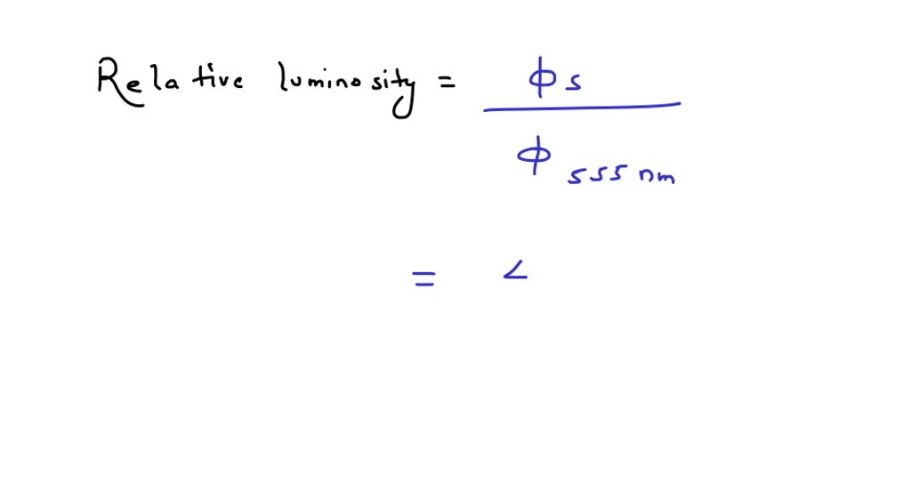 SOLVED:The luminous flux of a monochromatic source of 1 W is 450 lumen ...