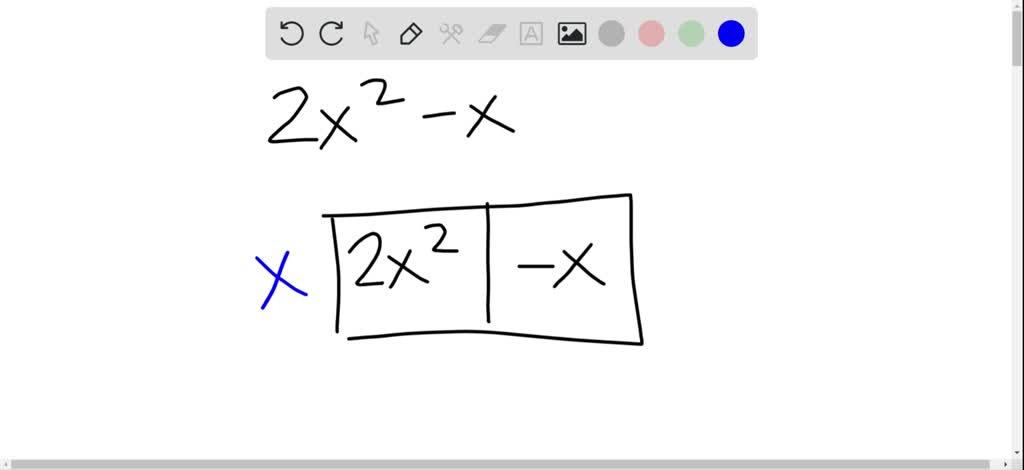 Draw a geometric factoring model to represent the…