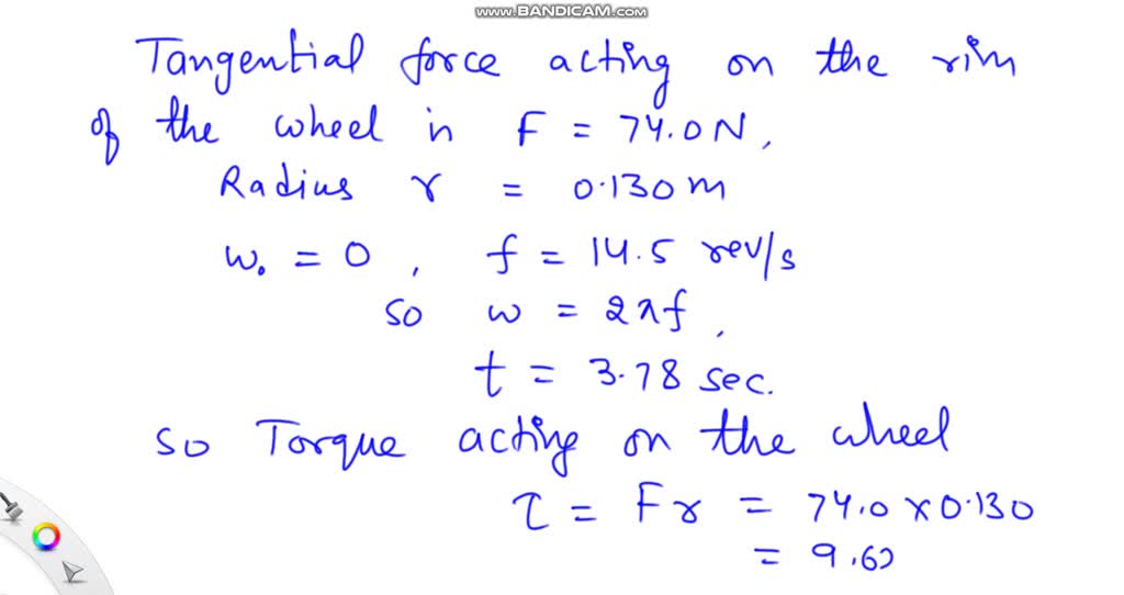 SOLVED:A wheel rotates without friction about a stationary horizontal ...