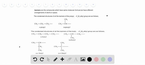 ⏩SOLVED:Name and write the structures of all isomers of the propyl ...