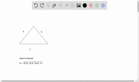SOLVED:Heron's Formula is used to find the area of triangles. (a) ASA ...