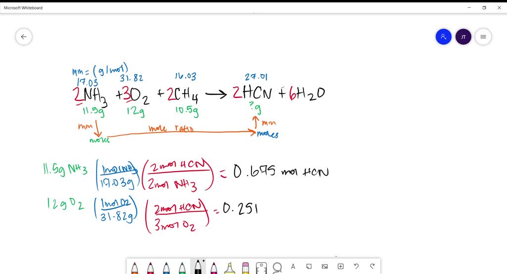 Hydrogen cyanide, HCN, is prepared from ammonia, air, and natural gas ...