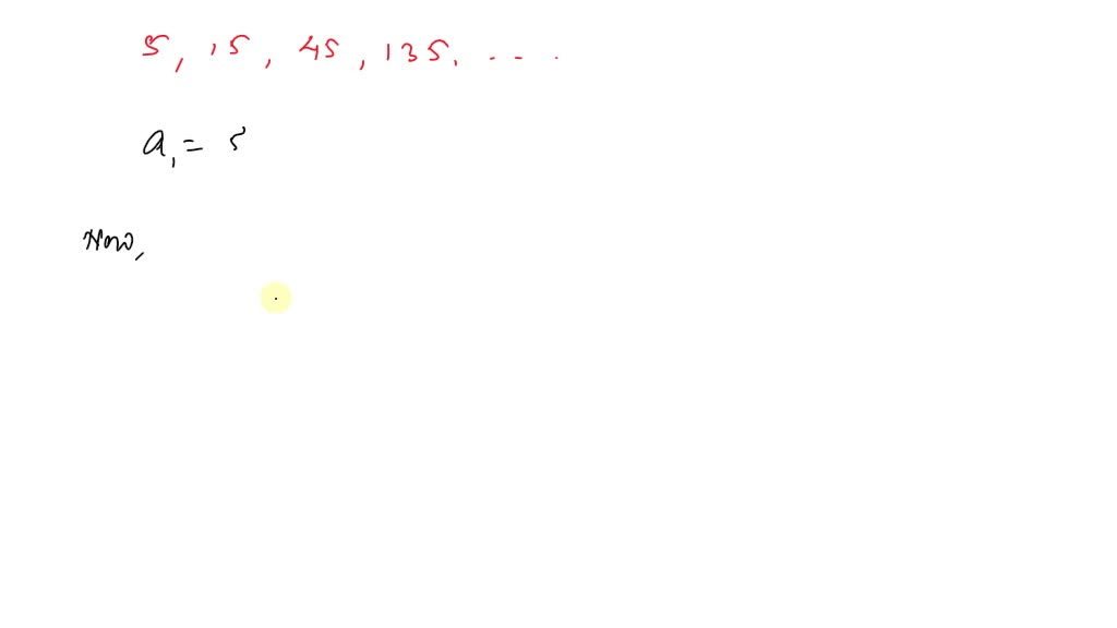 Identifying a Geometric Sequence Determine whether or not the sequence ... Identifying a Geometric Sequence Determine whether or not the sequence ...