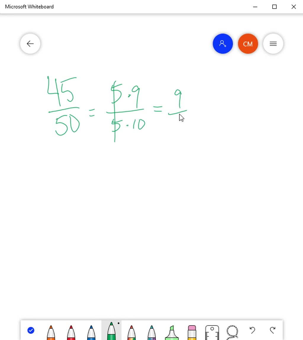 SOLVED Write Each Fraction In Simplest Form 45 50 