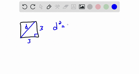 SOLVED:Determine the length of the diagonal of a square with sides ...