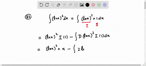 ⏩SOLVED:Use integration by parts to show that ∫(lnx)^2 d x=… | Numerade