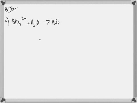 SOLVED:Write equations to show what happens when, to a buffer solution containing equimolar ...