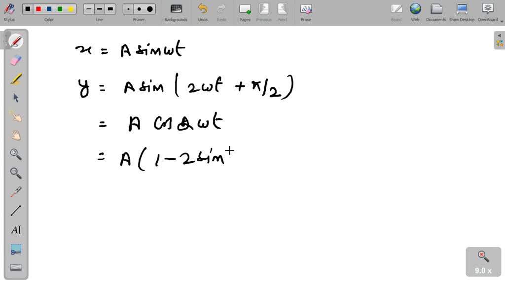 ⏩SOLVED:Two linear SHM of equal amplitudes A and frequencies e and 2… | Numerade