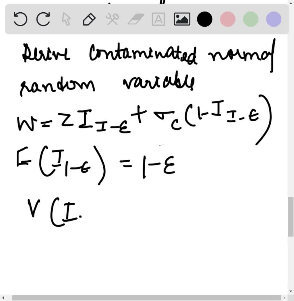 SOLVED:(a) What is the kurtosis of a normal mixture distribution that ...