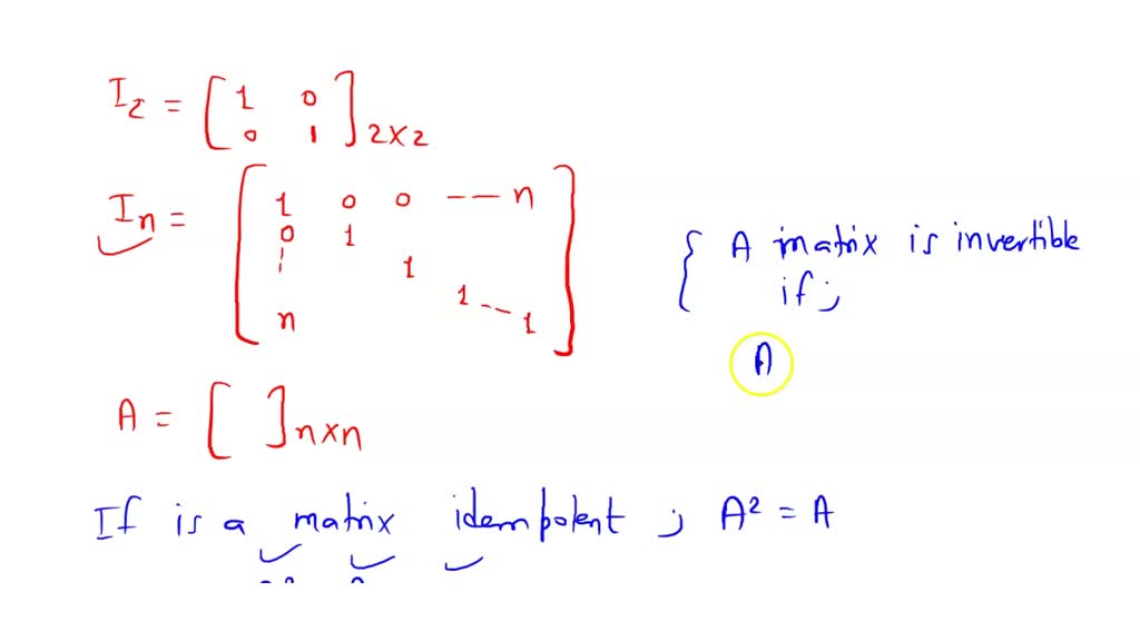 Prove that if A is a nonnegative matrix and A^2=In, then either A=In ...