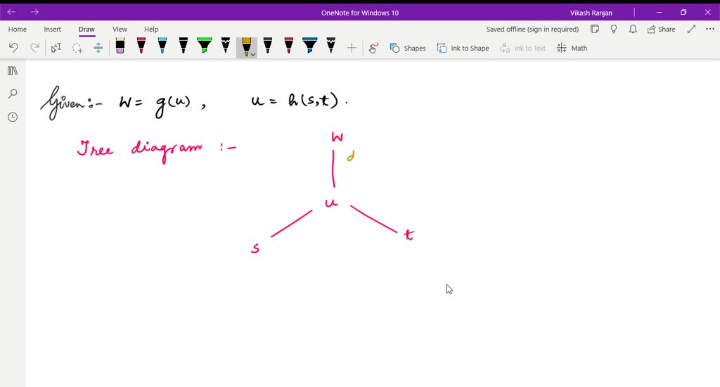 SOLVED:In Exercises 13-24 , draw a tree diagram and write a Chain Rule ...